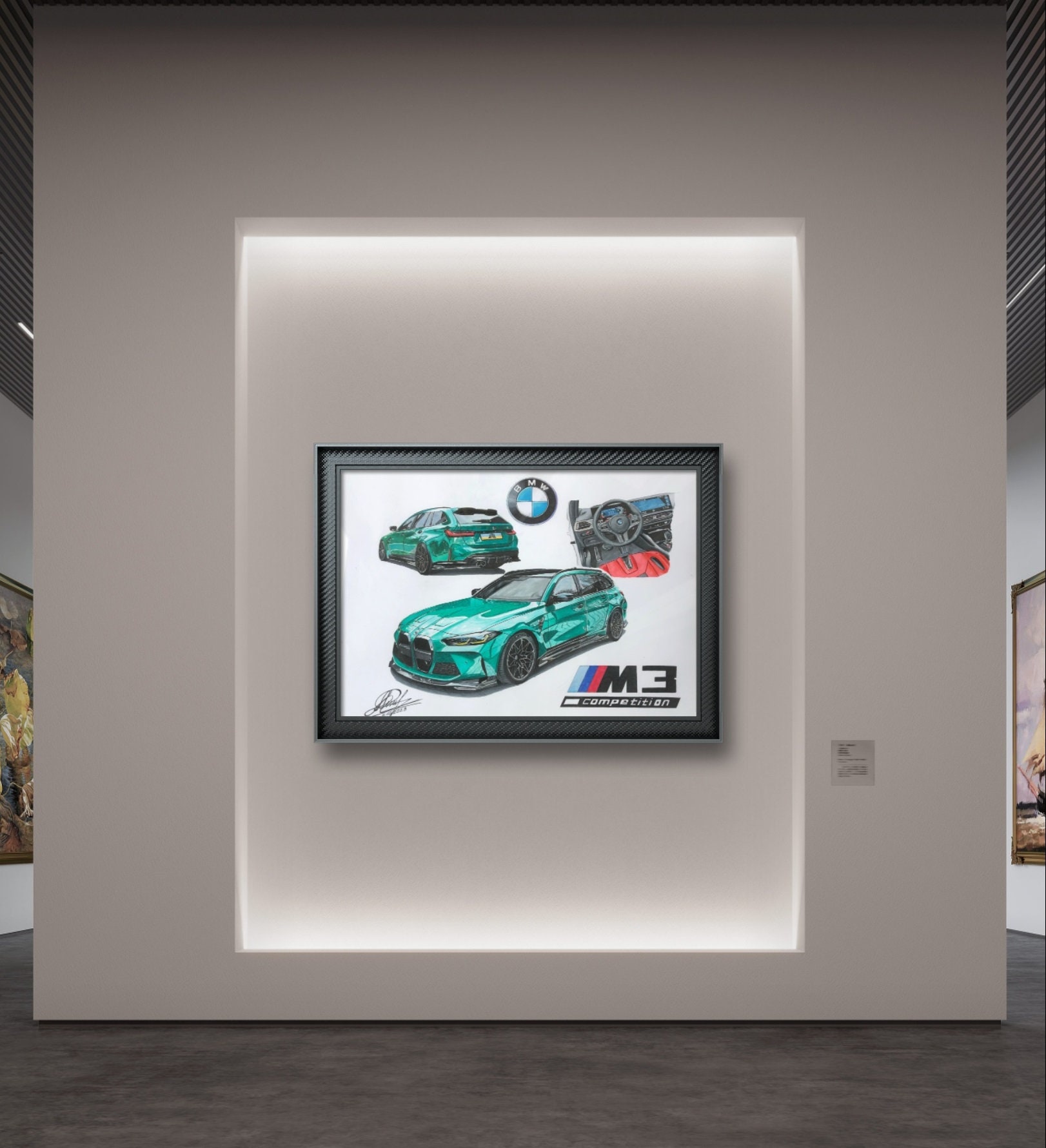 Drawing BMW M3 Touring, Bmw Drawing, M3 Drawing, Realistic Drawing, Car ...