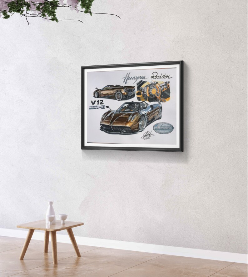 Drawing Pagani Huayra Roadster, Drawing Cars, Pagani Hypercar, Huayra ...