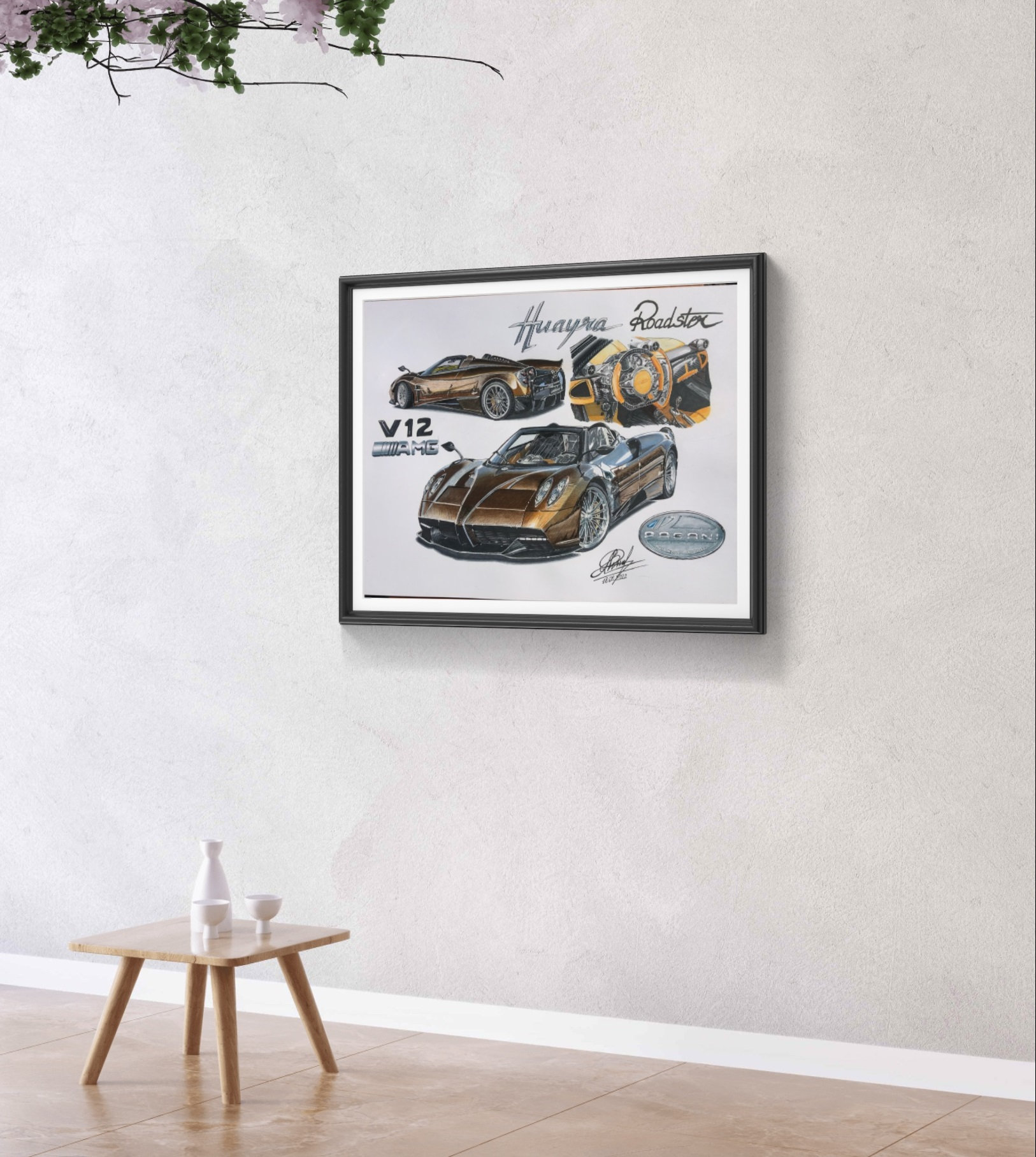 Drawing Pagani Huayra Roadster, Drawing Cars, Pagani Hypercar, Huayra ...