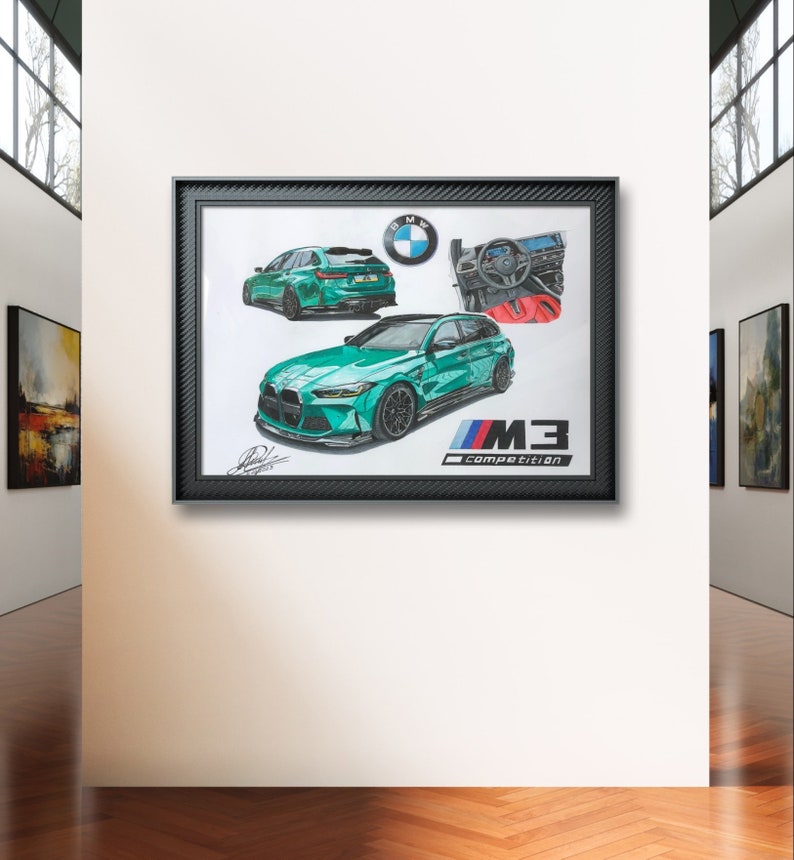 Drawing BMW M3 Touring, Bmw Drawing, M3 Drawing, Realistic Drawing, Car ...