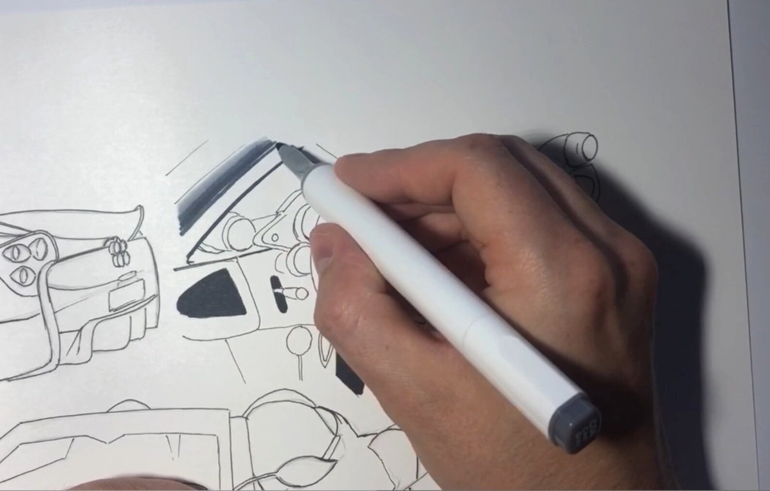 Drawing Pagani Huayra Roadster, Drawing Cars, Pagani Hypercar, Huayra ...