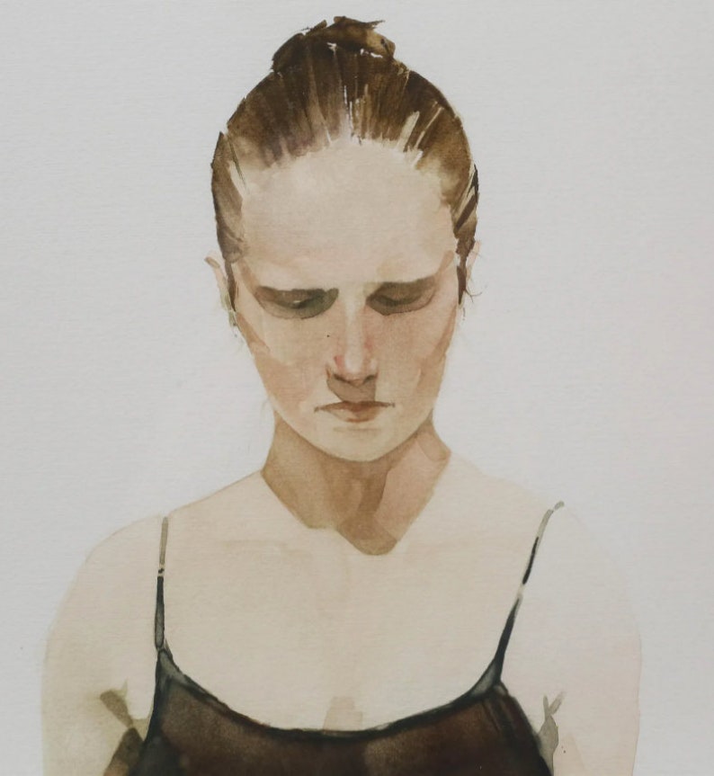 Bitter Ballerina - Joseph Alleman (american, Utah, 1975-) Watercolor ...