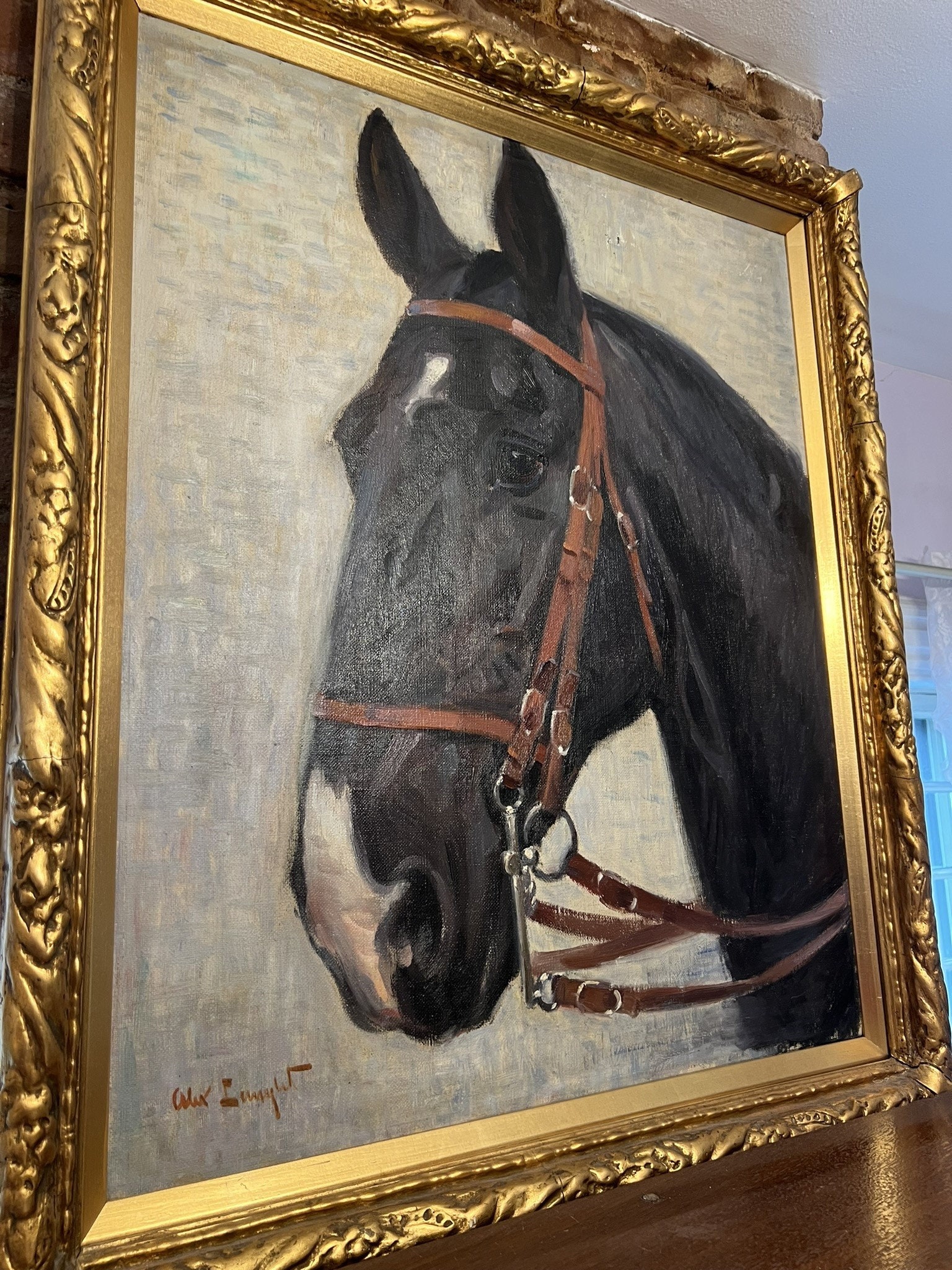 Mr. Ed-xquisite Original Antique Equestrian Oil on Canvas - Etsy