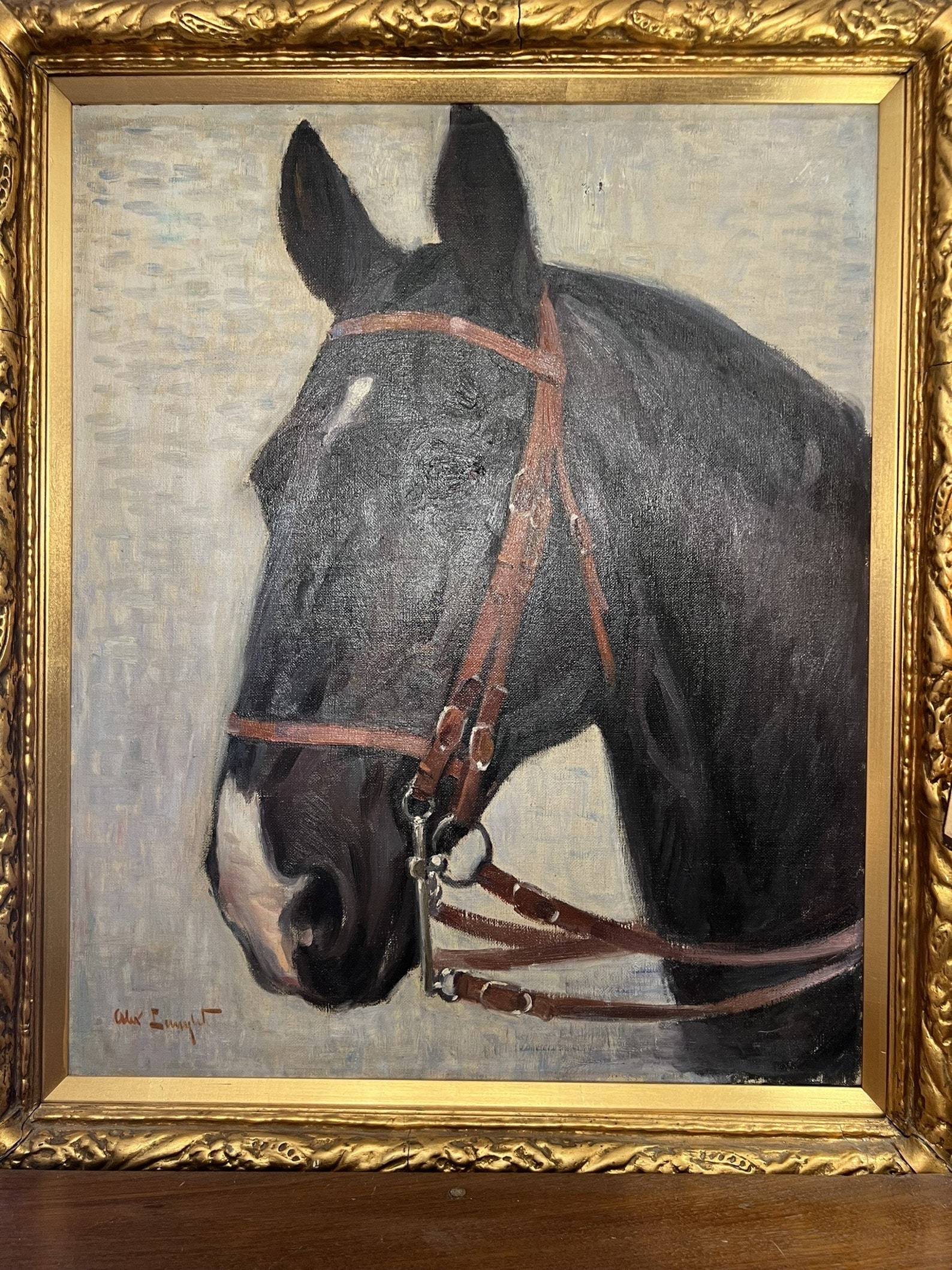 Mr. Ed-xquisite Original Antique Equestrian Oil on Canvas - Etsy