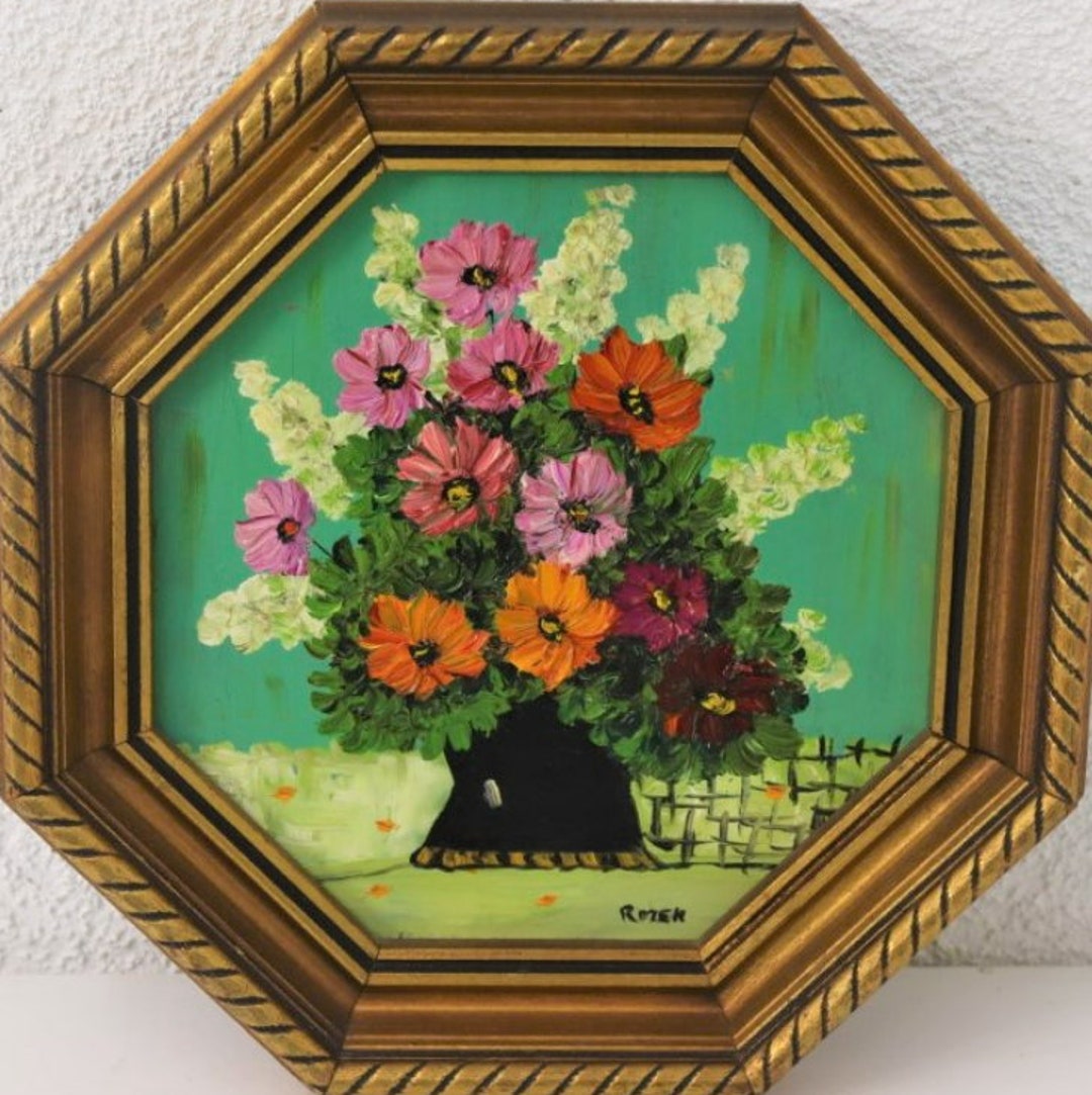 Impressive Impasto – Original Irene Rozek Oil on Canvas Still Life of ...