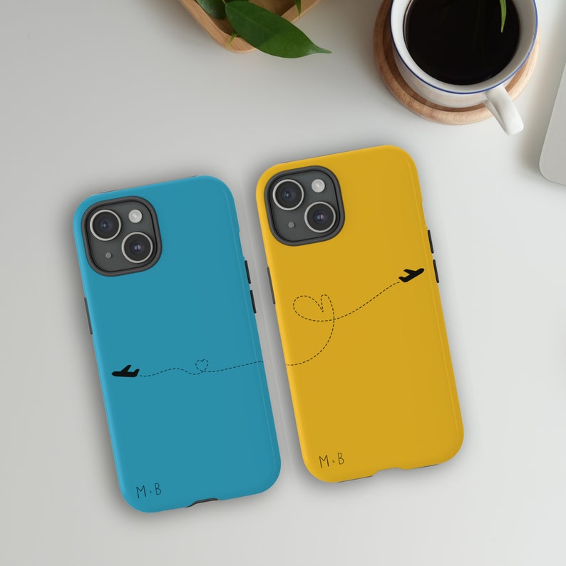 Custom Couple Matching Phone Cases, Personalized Couple Phone Case Mountain Lover Wanderlust ...