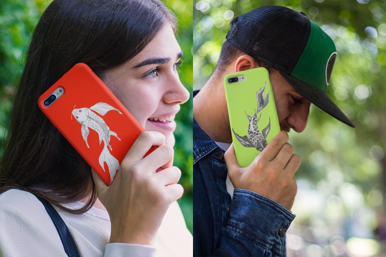 Yin Yang Custom Couple Matching Phone Cases, Personalized Couple Phone ...