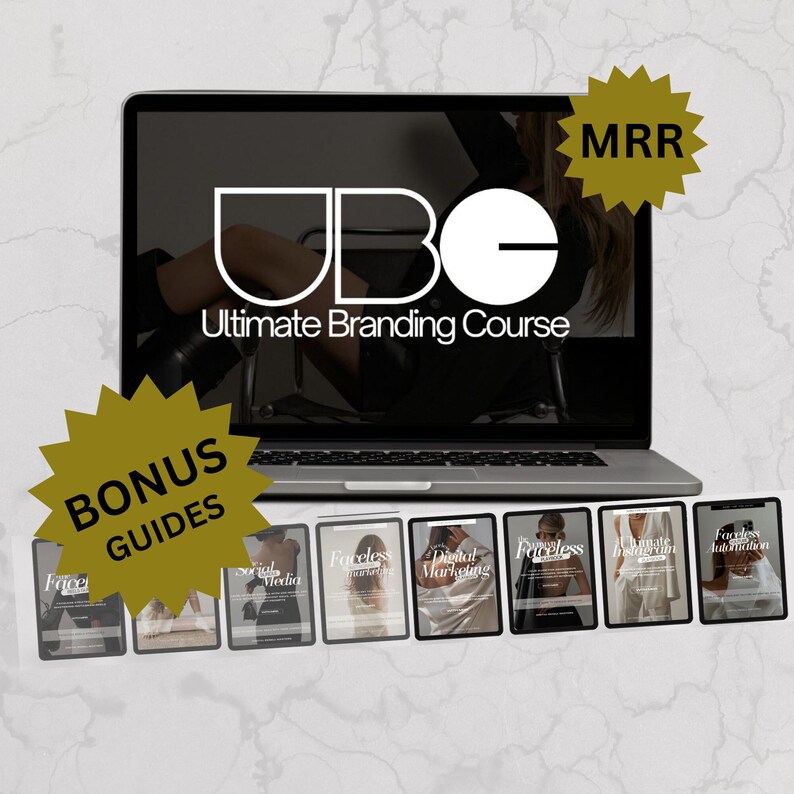 UBC - Ultimate Branding Course W/ Master Resell Rights Digital ...