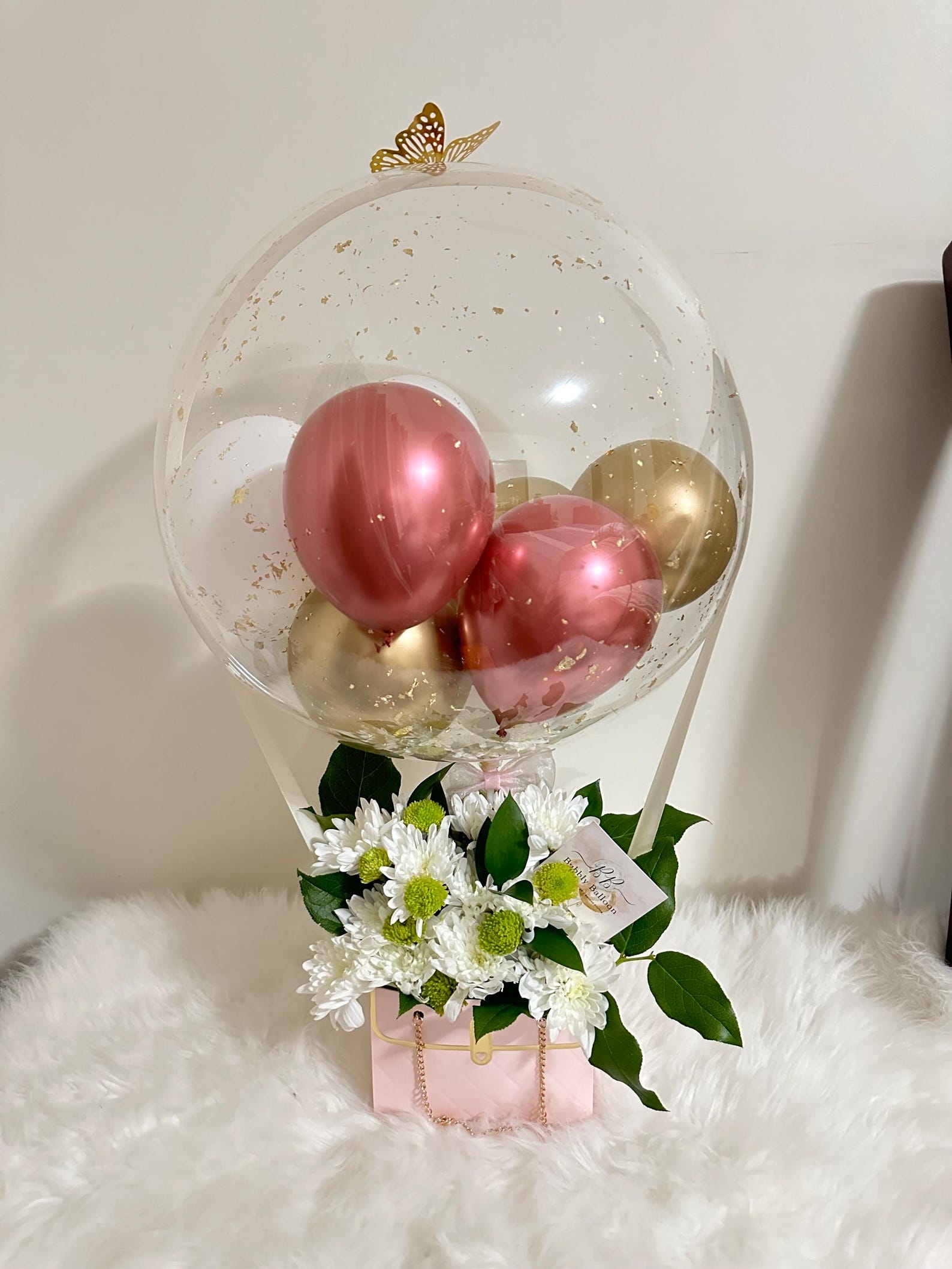 Personalized Bobo Balloon Flower Bouquet: Birthday, Shower, Mother's ...