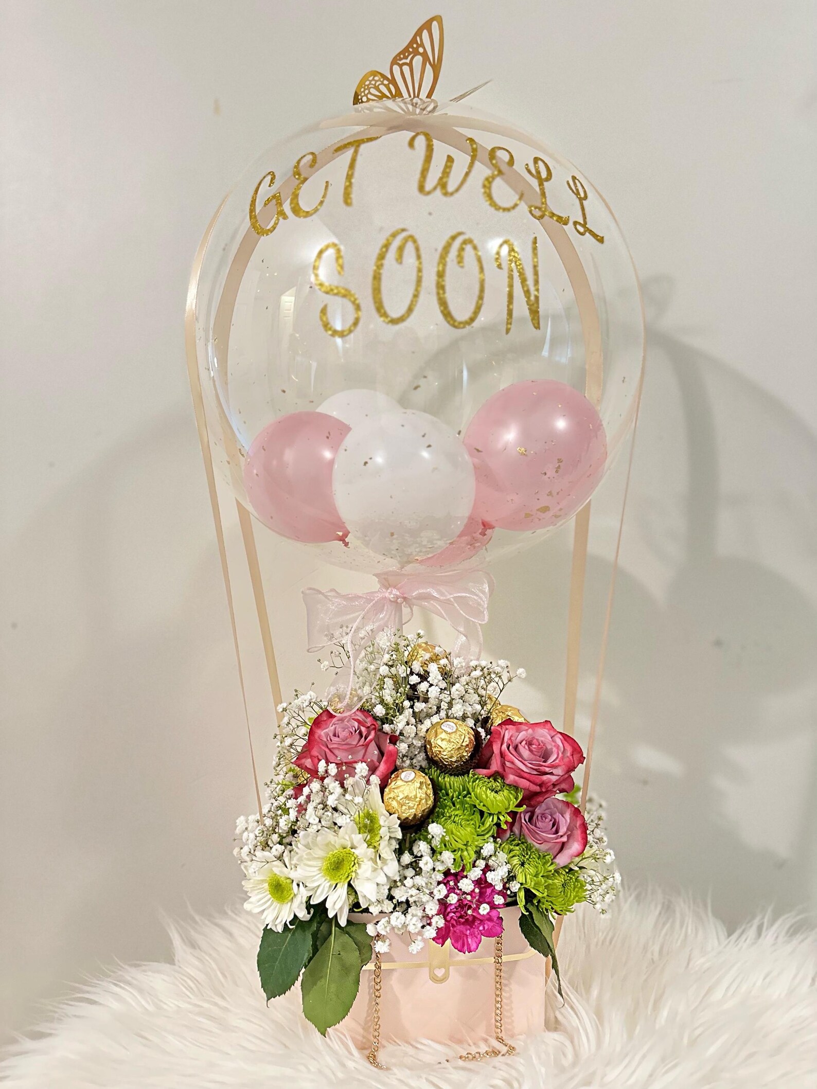Personalized Bobo Balloon Flower Bouquet: Birthday, Shower, Mother's ...