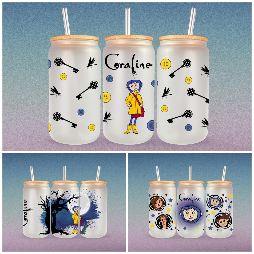 Coraline 16oz Libbey Frosted Cup, Sublimation - Etsy