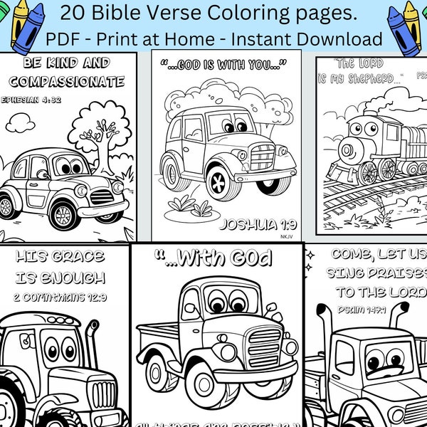 Preschool Christian Bible Verse Homeschool Printable Coloring Page Kid ...