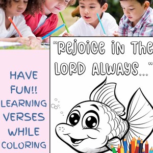 Preschool Christian Bible Verse Homeschool Printable Coloring Page Kid ...