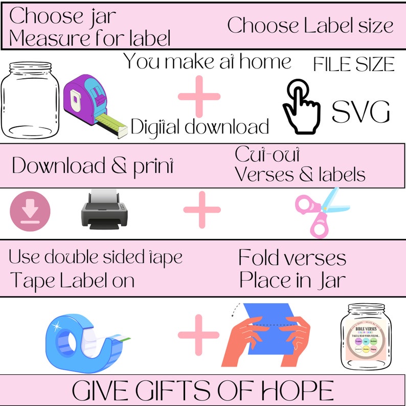 Bible Verse Jar of Emotional Support With Coping Skill on Color Coded Positive Scripture Verses ...