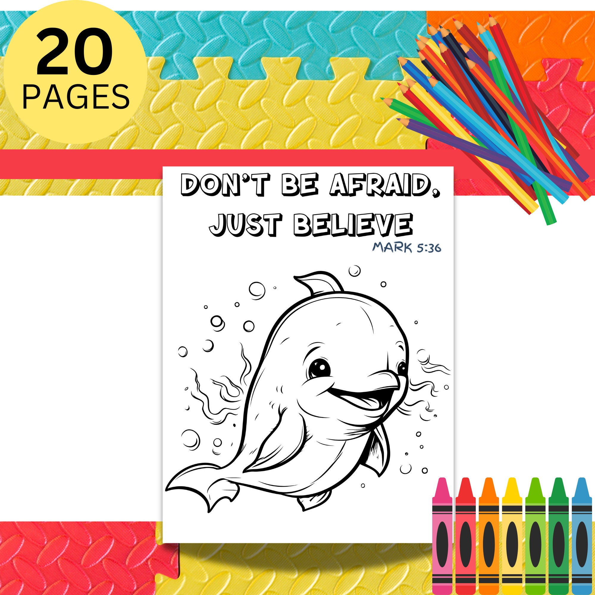 Sunday School Bible Verse Lesson Coloring Sheet Preschool Bible Craft ...