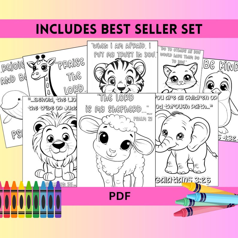 Preschool Bible Verse Coloring Pages: Christian Learning, VBS, Sunday ...