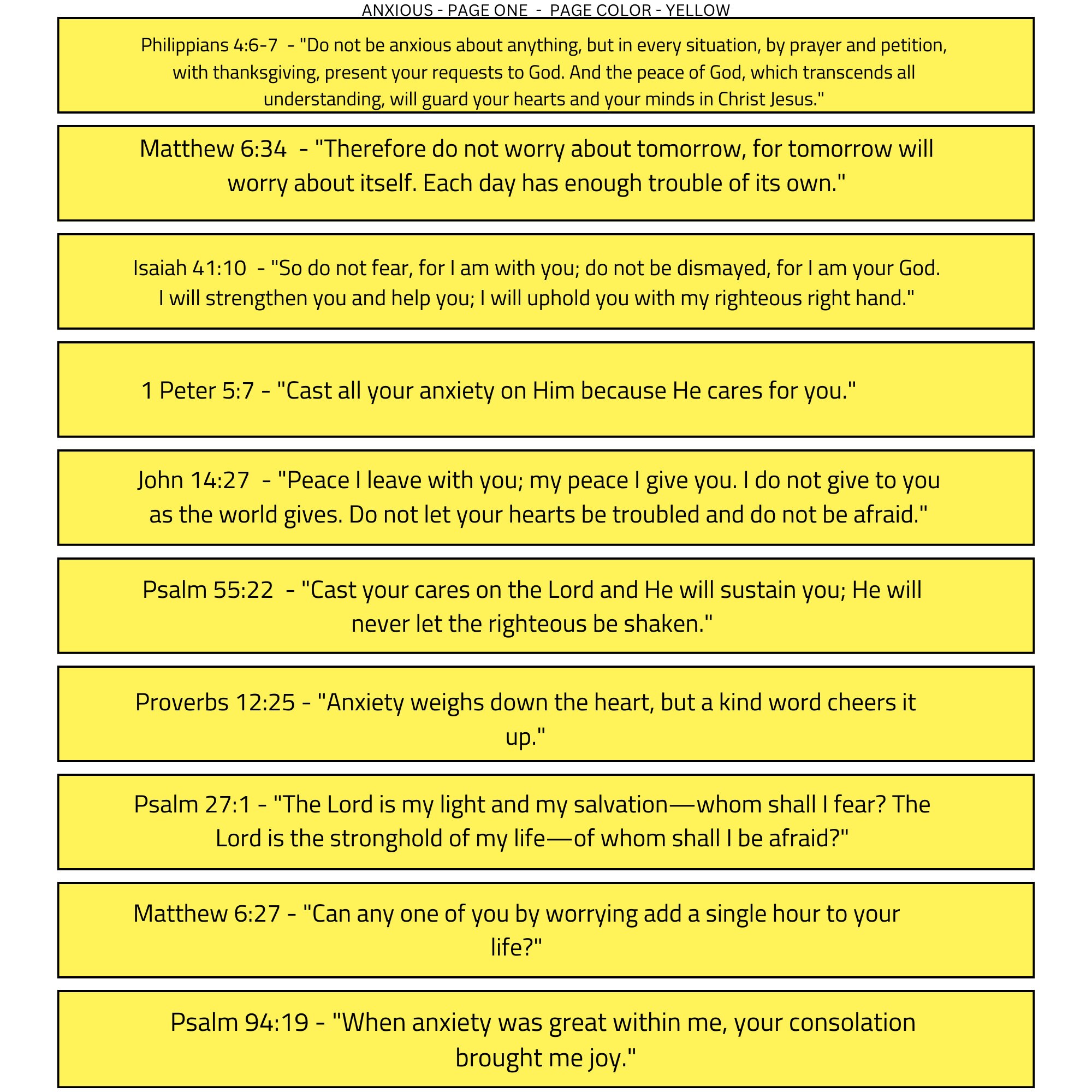 Bible Verse Jar of Emotional Support and Faith Based Christian ...