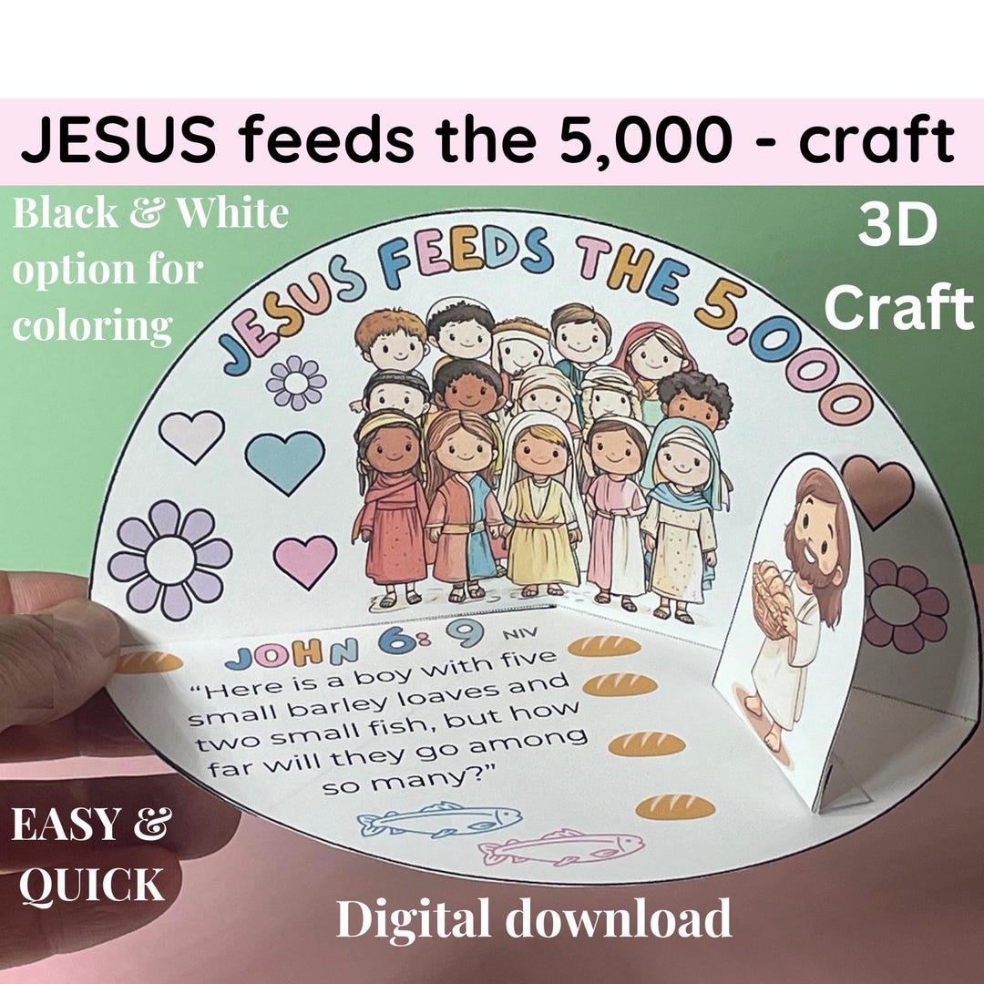 Jesus 3D Coloring DIY Craft Printable for Christian Girl Homeschool ...