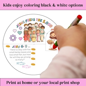 Jesus 3D Coloring DIY Craft Printable for Christian Girl Homeschool ...