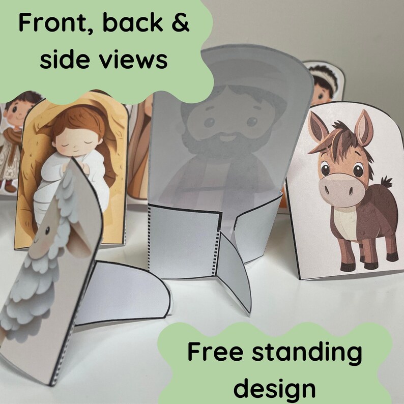 DIY Nativity Scene: Christmas Story Sensory Play (PDF Printable) - Etsy