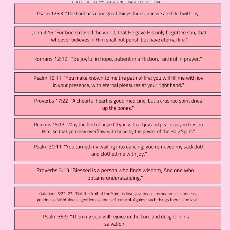 Bible Verse Jar of Emotional Support and Faith Based Christian ...