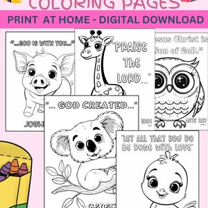 Preschool Christian Bible Verse Homeschool Printable Coloring Page Kid ...