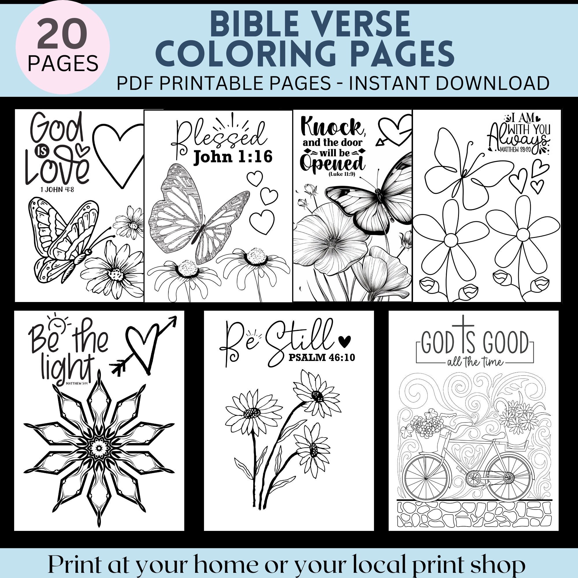 Mom's Bible Verse Printable Worksheet Christian Sunday School Digital ...