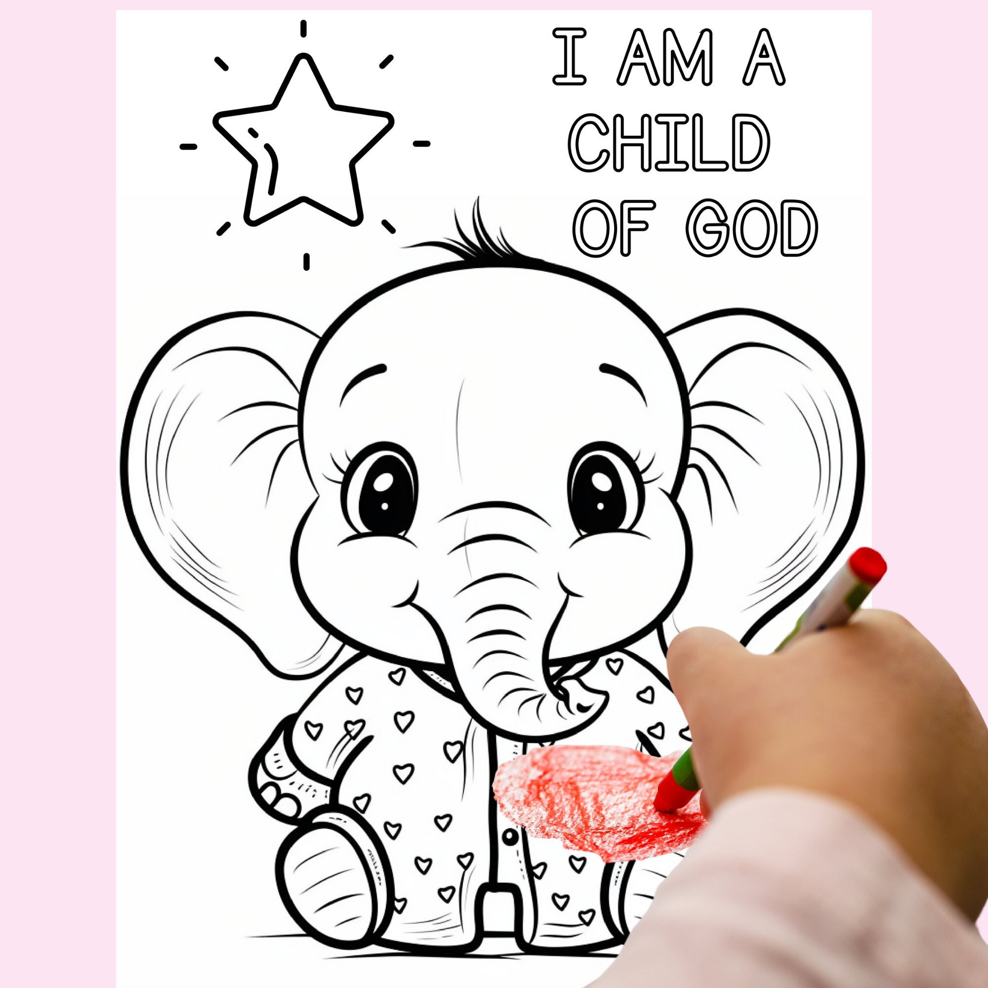 Preschool Ed Bible Verse Coloring Pages: Christian Kids Homeschool (PDF ...