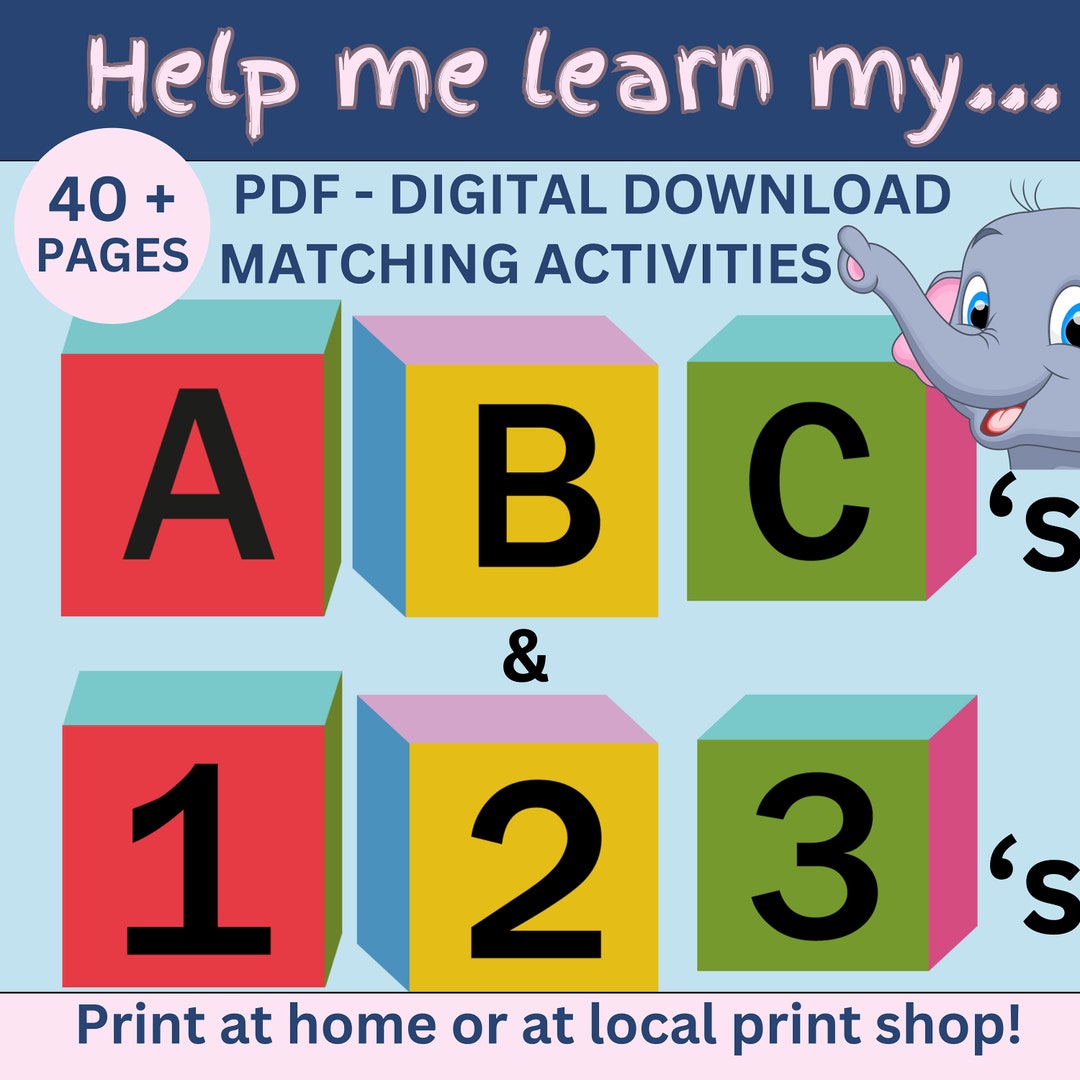 Toddler Learning Busy Book Printable Binder Page Gift for Preschool Kid ...