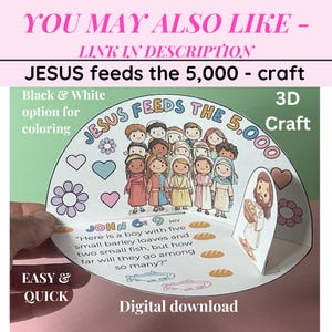Jesus Miracle Fish Catch Craft: Bible Verse Homeschool Activity (PDF ...