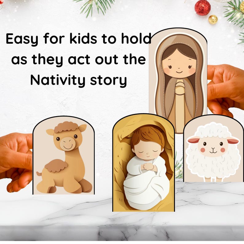 DIY Nativity Scene: Christmas Story Sensory Play (PDF Printable) - Etsy