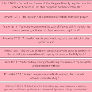 Bible Verse Jar of Emotional Support With Coping Skill on Color Coded ...