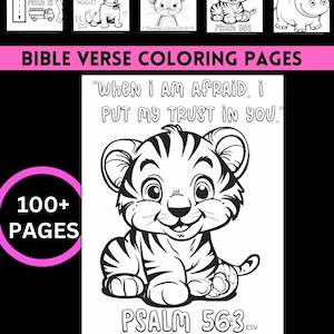 Preschool Bible Verse Coloring Pages: Christian Learning, VBS, Sunday ...