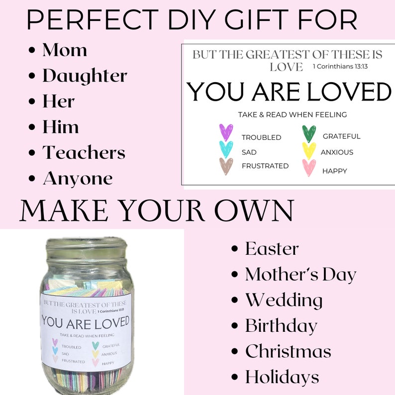 Bible Verse Jar of Emotional Support With Coping Skill on Color Coded ...