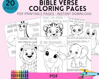 PRINTABLE Christian Bible Verse Homeschool Printable Coloring Page Kid ...