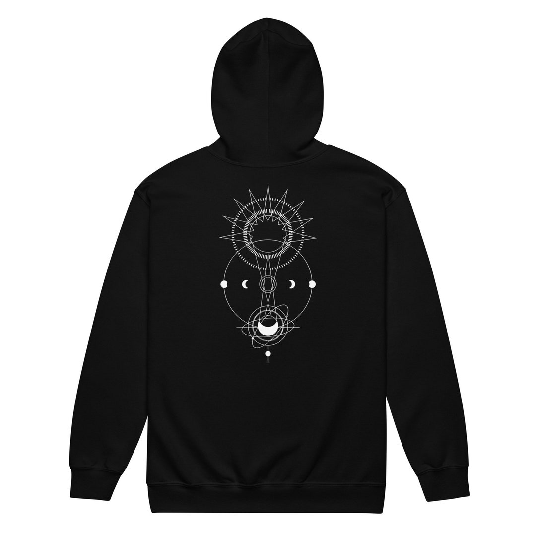 The Eclipse Hoodie Front and Back - Etsy