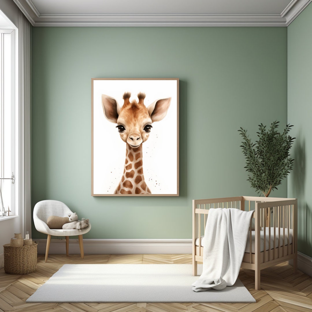 Printable Baby Giraffe Digital Art Toddler Room Decor - Etsy