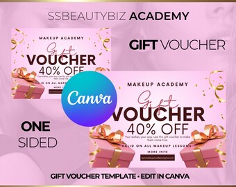 Pink Masterclass Double Sided Ticket Template, DIY Makeup Training ...