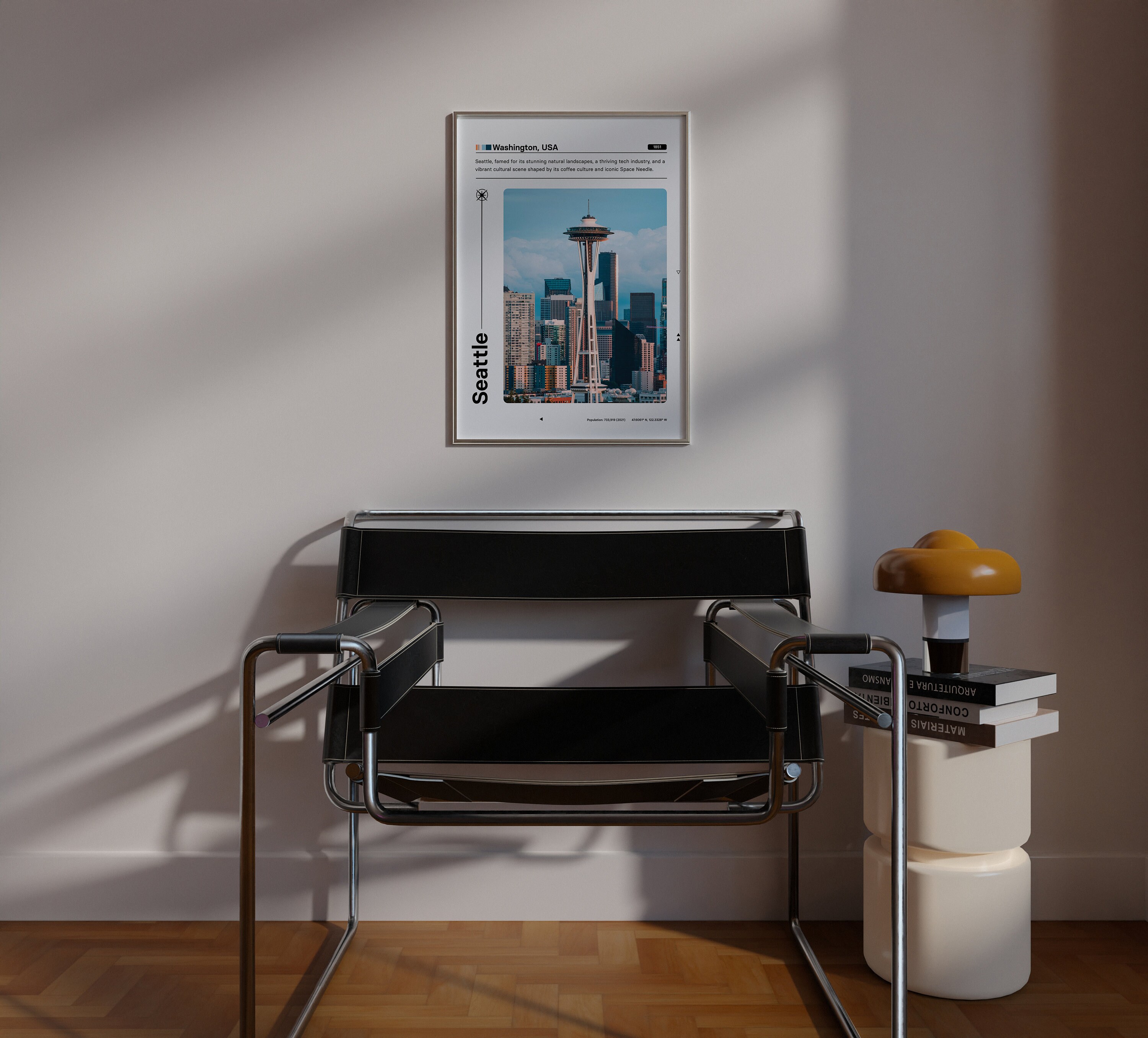 Seattle Travel Poster, Seattle Prints, Wall Art, Printable Decor ...