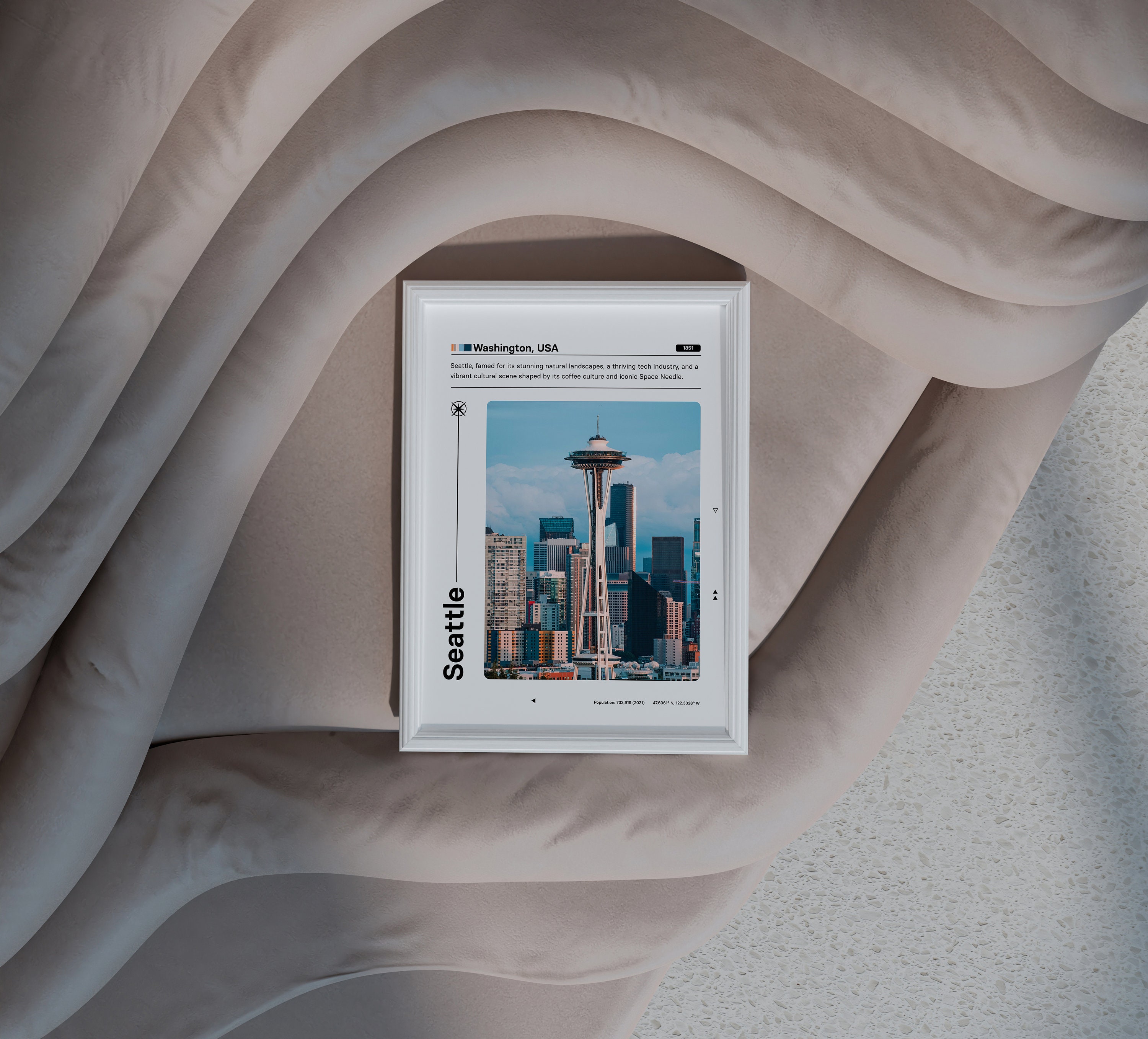 Seattle Travel Poster, Seattle Prints, Wall Art, Printable Decor ...