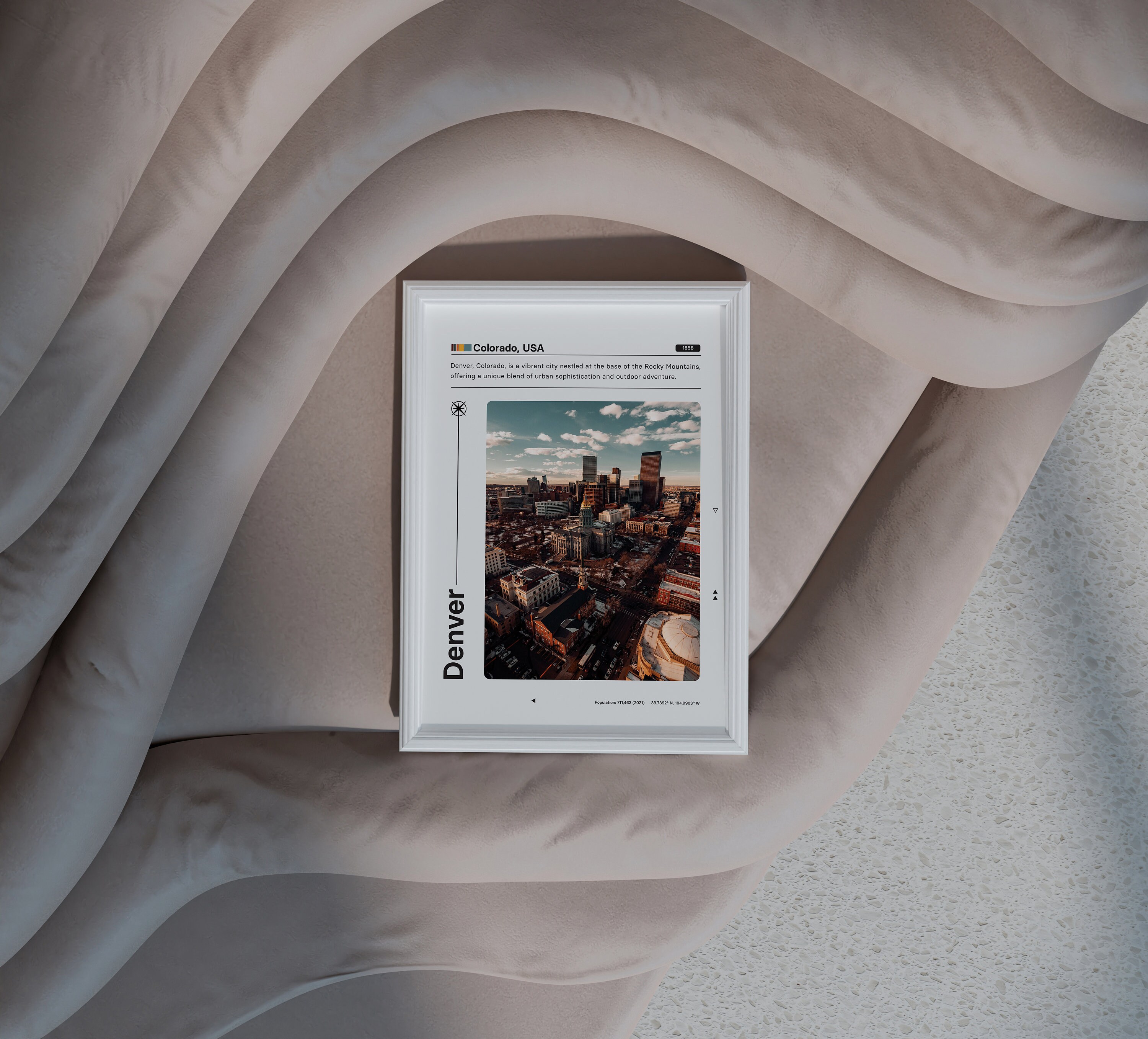 Denver Travel Poster, DEN Prints, Wall Art, Printable Decor, DEN ...