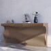 Parametric Console Table, Wavy Wooden Entryway Console, Modern ...