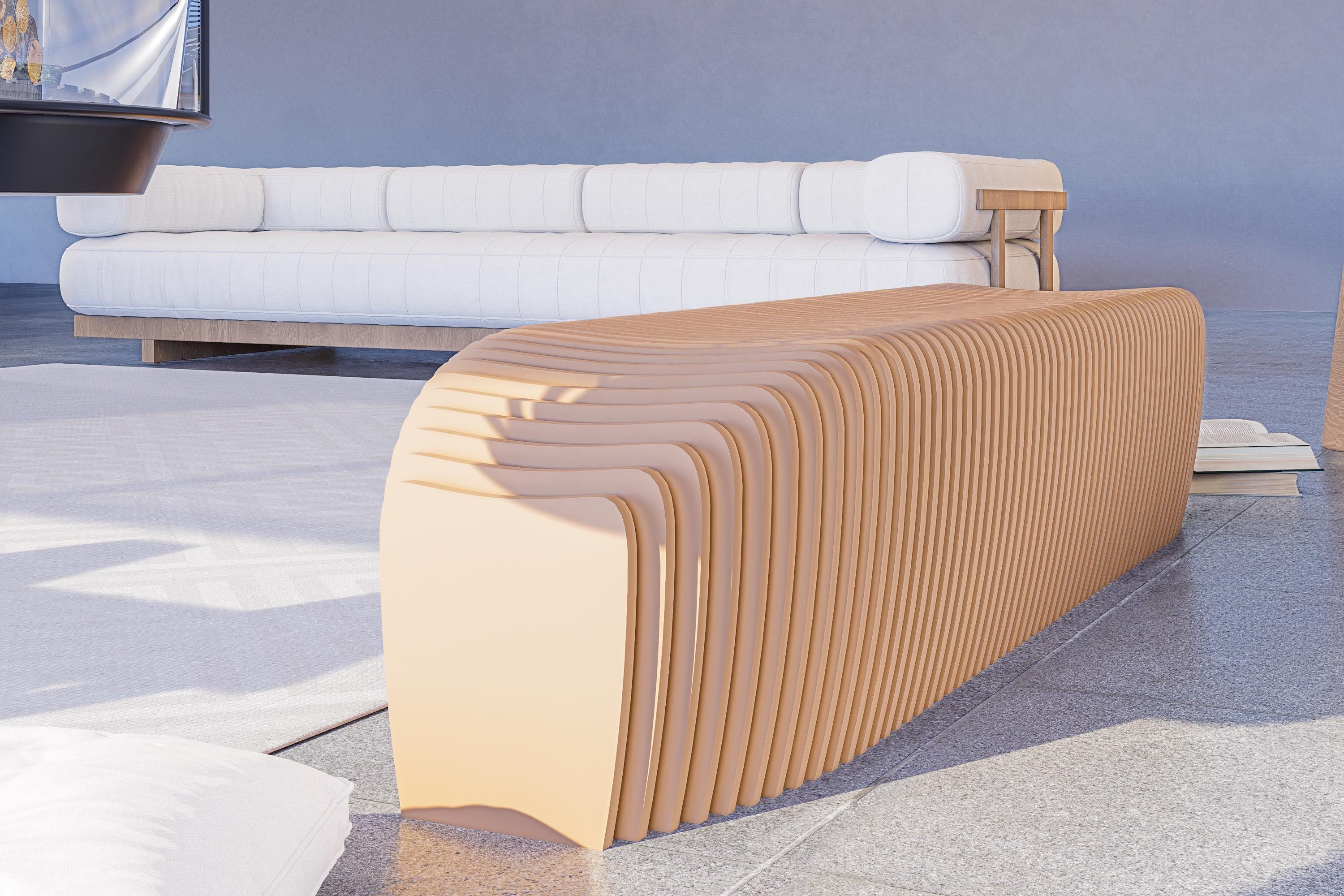 Parametric Bench 3D Warehouse, Wavy Wooden Furniture, Modern Furniture ...
