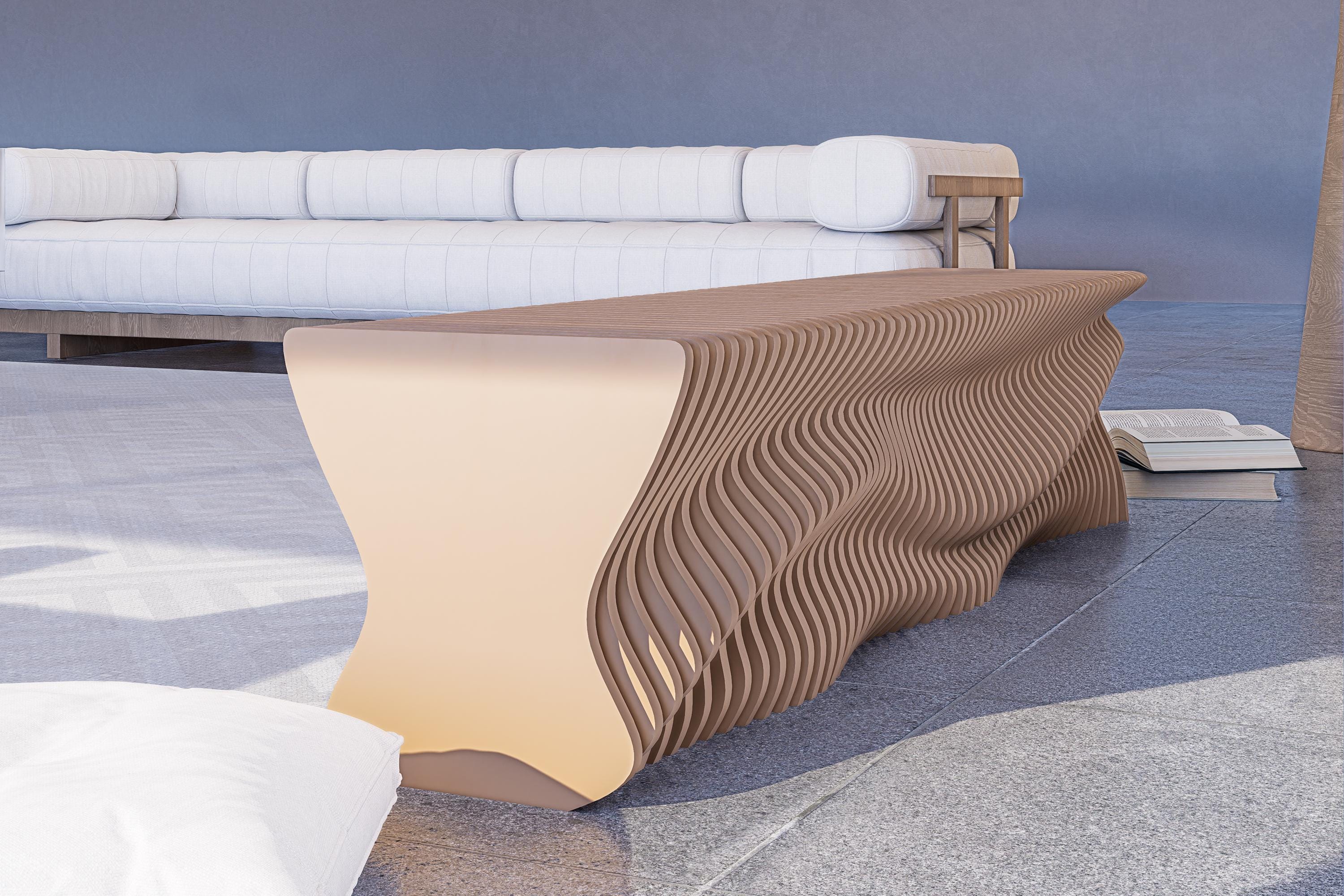 Parametric Bench 3D Warehouse, Wavy Wooden Furniture, Modern Furniture ...