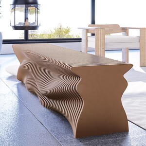 Parametric Bench 3D Warehouse, Wavy Wooden Furniture, Modern Furniture ...