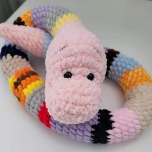 Amigurumi Snake Crochet Pattern, Big Animal Toy (PDF Pattern) - Etsy