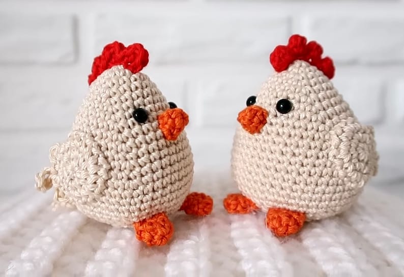Chicken Amigurumi Crochet Pattern, Easy Bird (digital Download) - Etsy ...