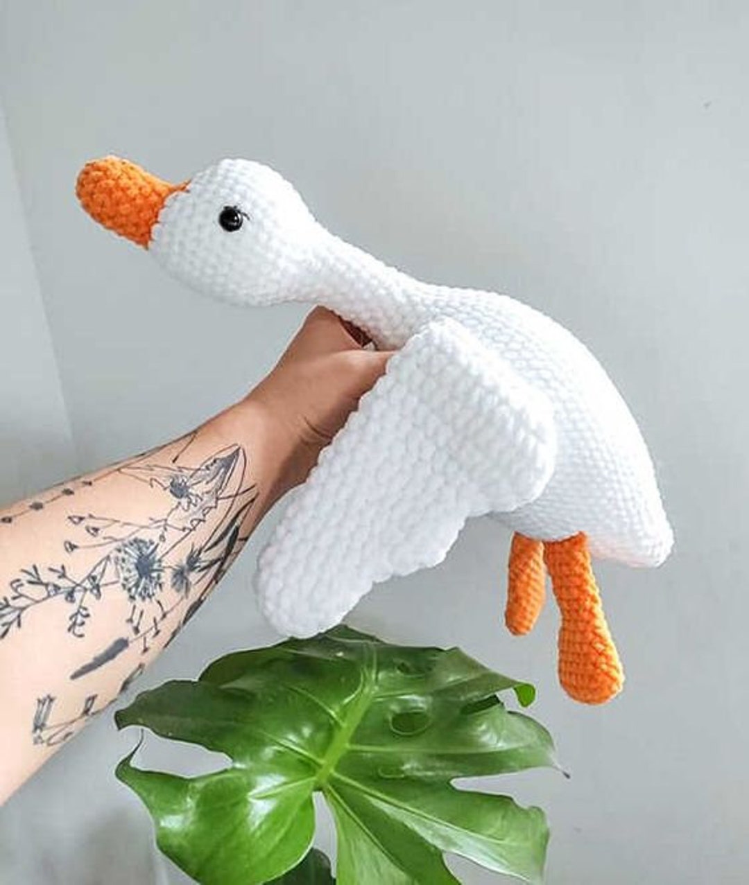 Goose Amigurumi Pattern, Hug Goose Crochet, Tutorial Plush Toy, Big Toy ...