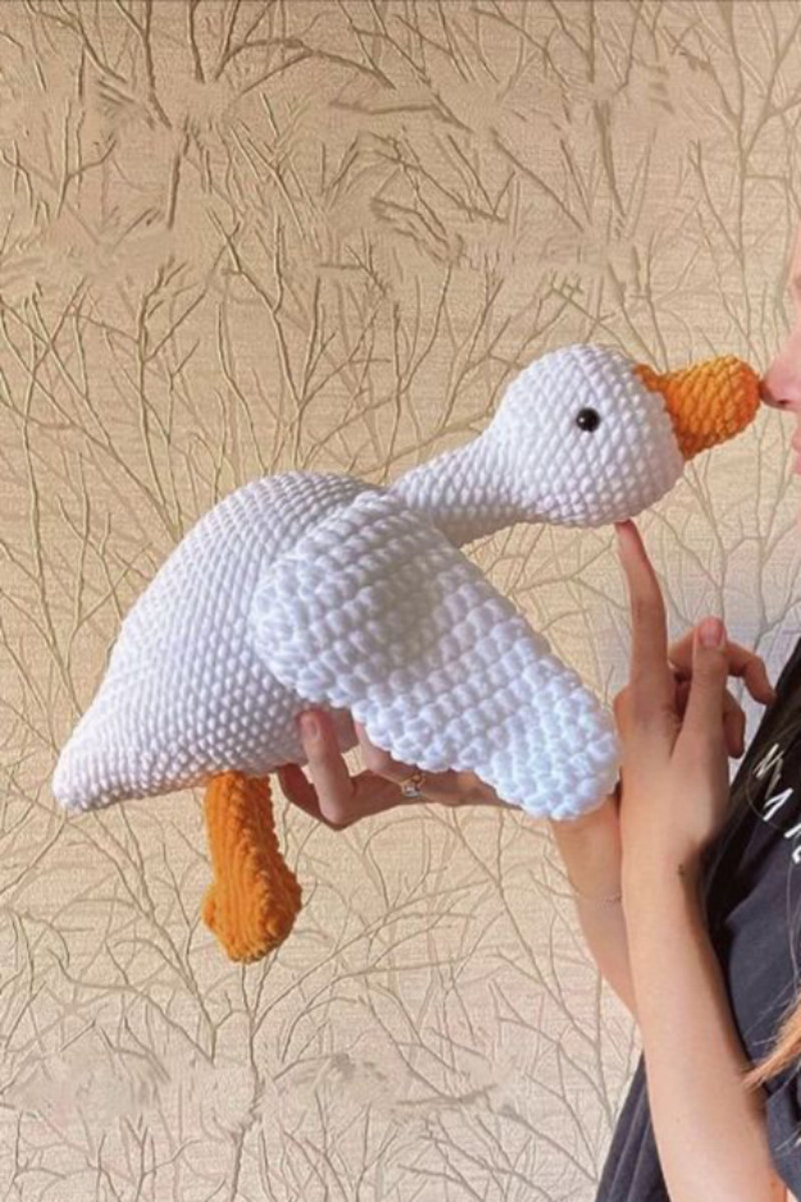 Goose Amigurumi Pattern, Hug Goose Crochet, Tutorial Plush Toy, Big Toy ...
