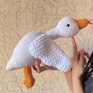 Goose Amigurumi Pattern, Hug Goose Crochet, Tutorial Plush Toy, Big Toy ...
